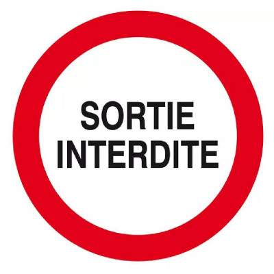 Panneau Sortie Interdite – Sécurité Accès Restreint – Conforme ISO 7010 ...