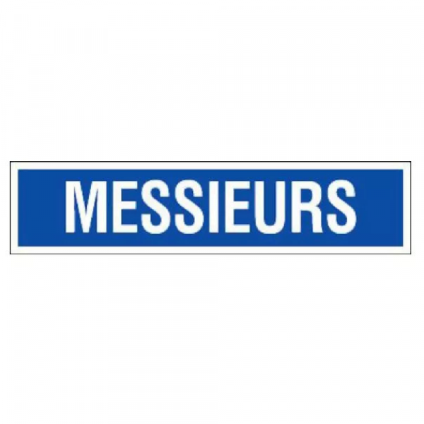 Panneau Messieurs – Signalisation Sanitaire Durable – Plastique Rigide ...