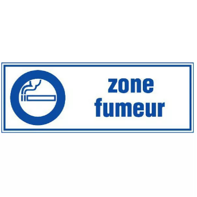 Panneau Zone Fumeur – Signalétique Claire – Pose Rapide et Durable ...