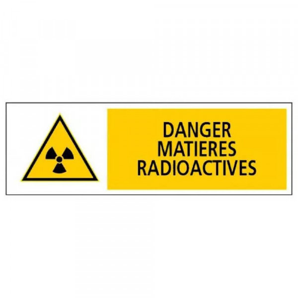 Panneau Danger Matières Radioactives – Signalisation Sécurité ...