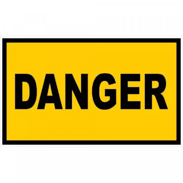 Panneau danger | Achatmat