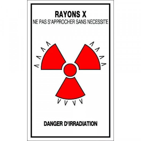Panneau Rayons X Danger d’Irradiation – Signalisation Zone Radioactive ...