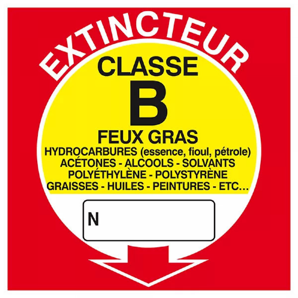 Extincteur Classe B – Équipement de Lutte contre l’Incendie – Conforme ...