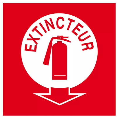 Extincteur – Signal de Lutte contre l’Incendie – Conforme ISO 7010 et ...