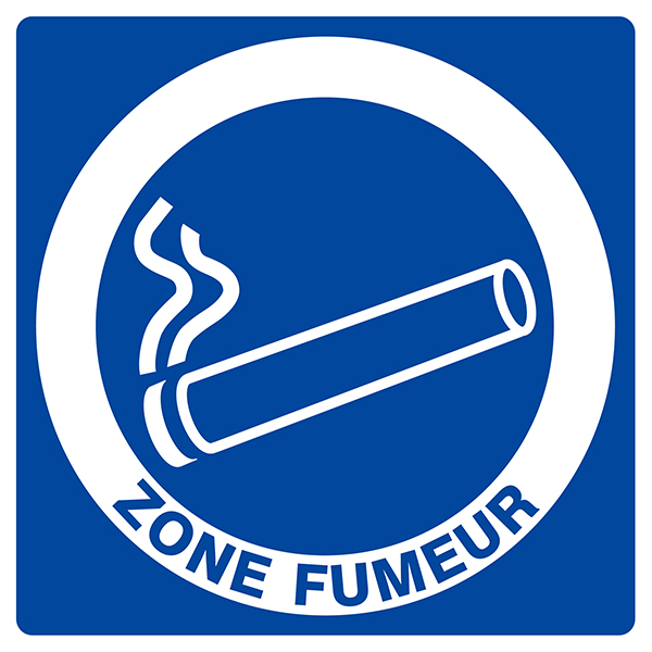 Panneau "Zone Fumeur" | Signaux instruction | Achatmat