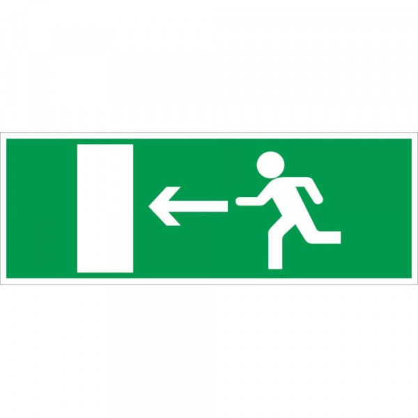 Panneau Sortie à Gauche – Signalétique sécurité – Format 330x120 mm ...